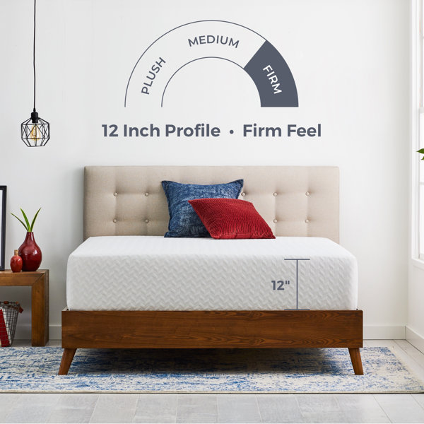 12 Firm Gel Memory Foam Mattress Mattress Size Twin